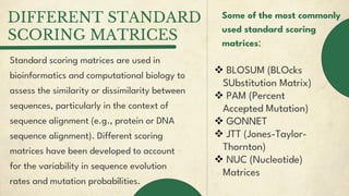 powerpoint presentation on bioinformatics blosum | PDF