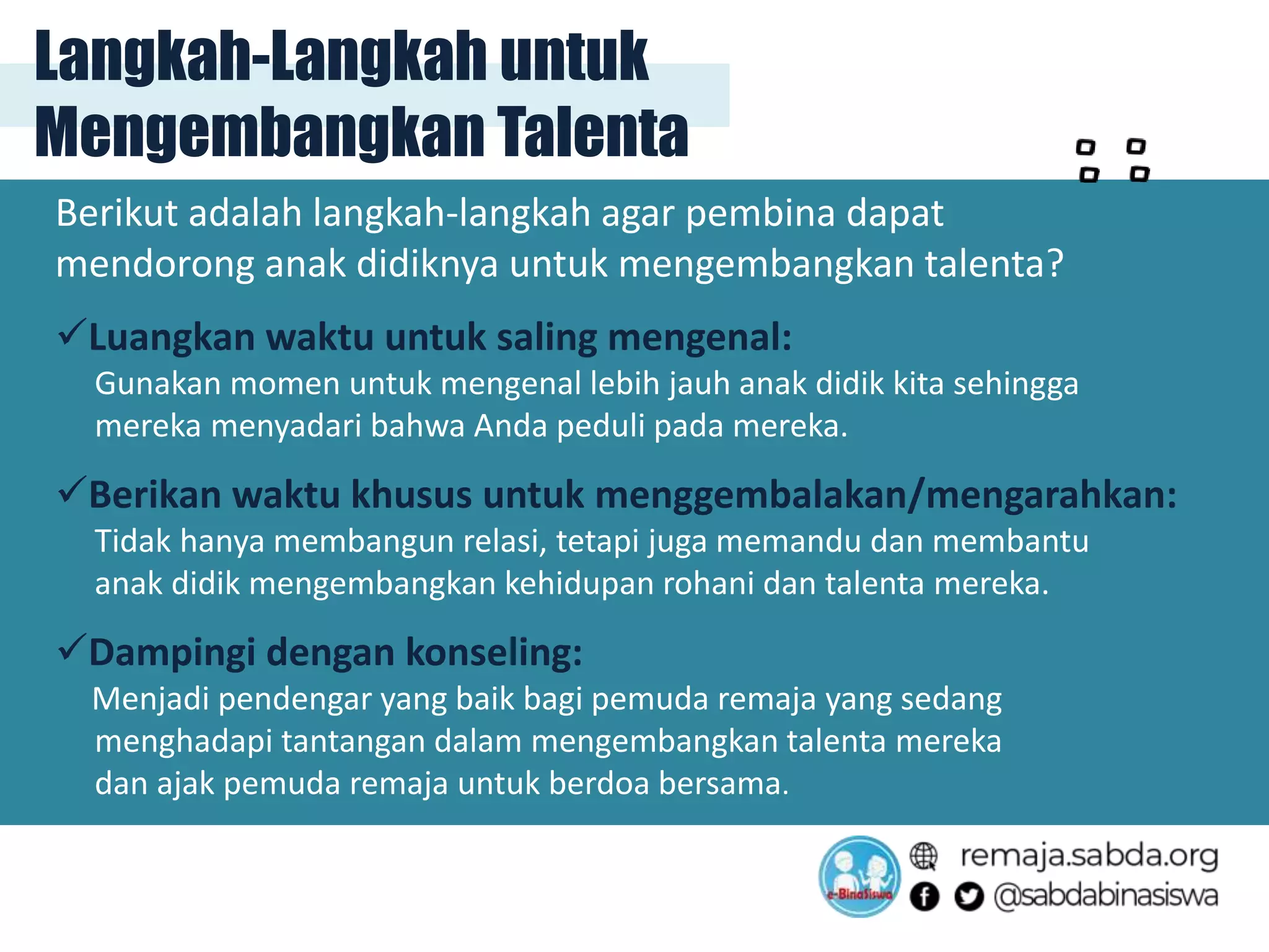 Menggunakan Talenta untuk Kemuliaan Tuhan | PPTX