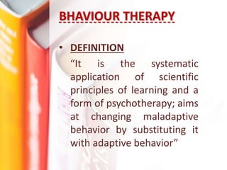 Behavior Therapy | PPTX
