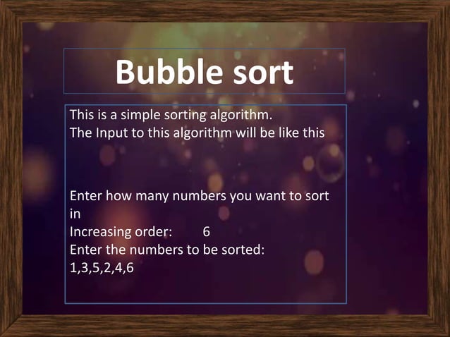 Ppt bubble sort | PPTX | Computing | Technology & Computing