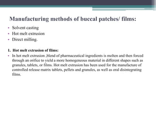 Buccal Drug Delivery System | PPTX