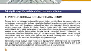 Ppt budaya kerja kelompok 4 kelas 5E | PPT