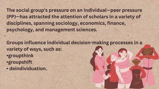 Building an Environment/Determinant of strength or pressure in a group ...