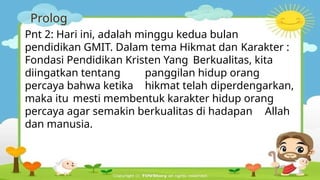 PPT Bulan Pendidikan 13 Juli 2025.pptx GMIT Tiga Pesisir | PPTX