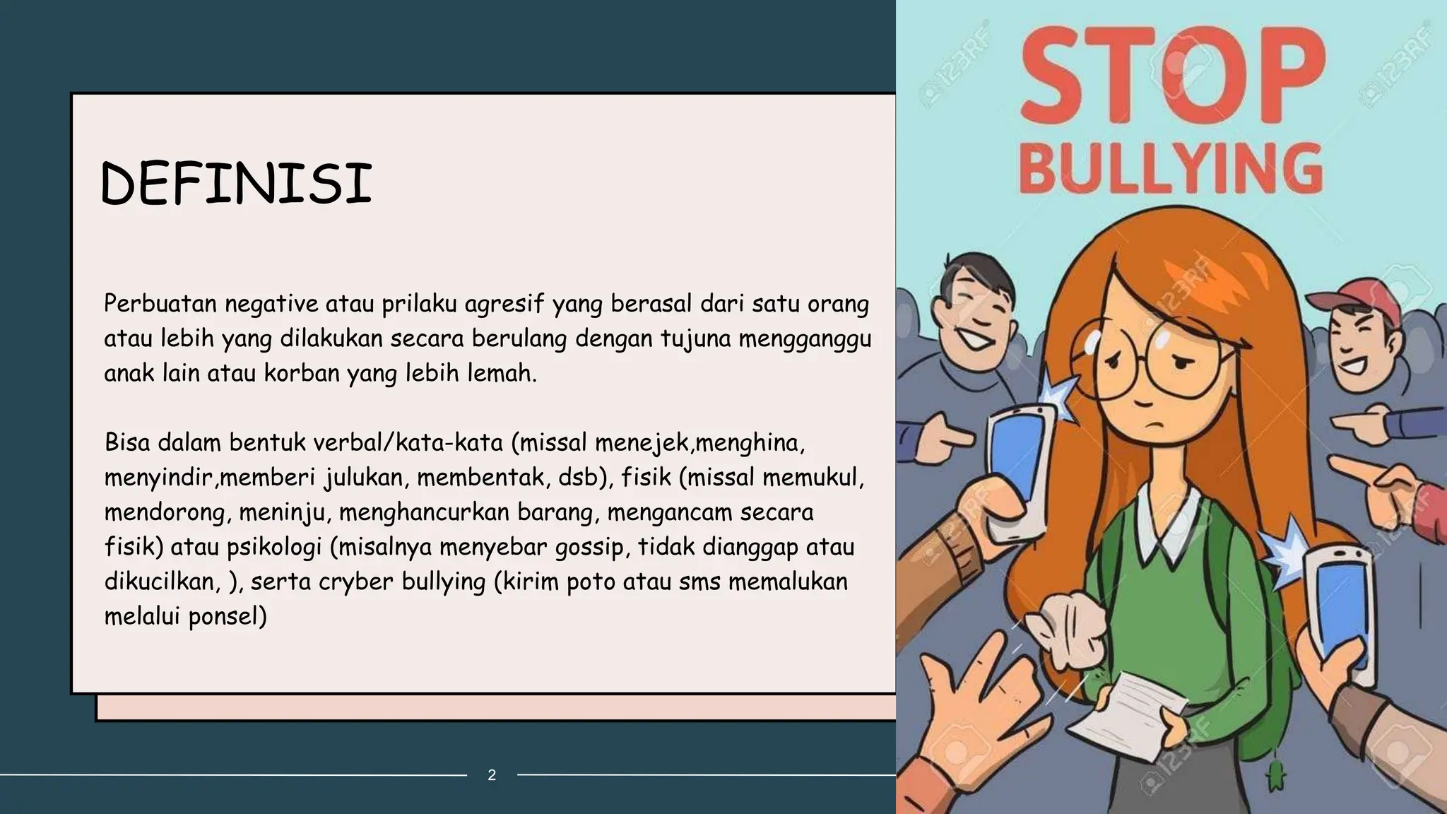 PPT BULLYING bagi siswa siswi yamg berada di lingkungan sekolah | PPTX