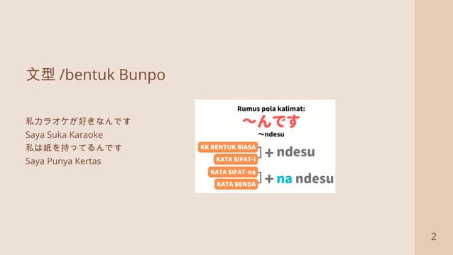 Ppt Bunpo Ndesu test.pptx untuk pemula ya | PPTX