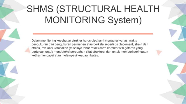 STRUCTURAL HEALTH MONITORING | PPTX