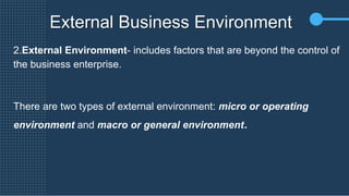 Power point presentation of business environment | PPT