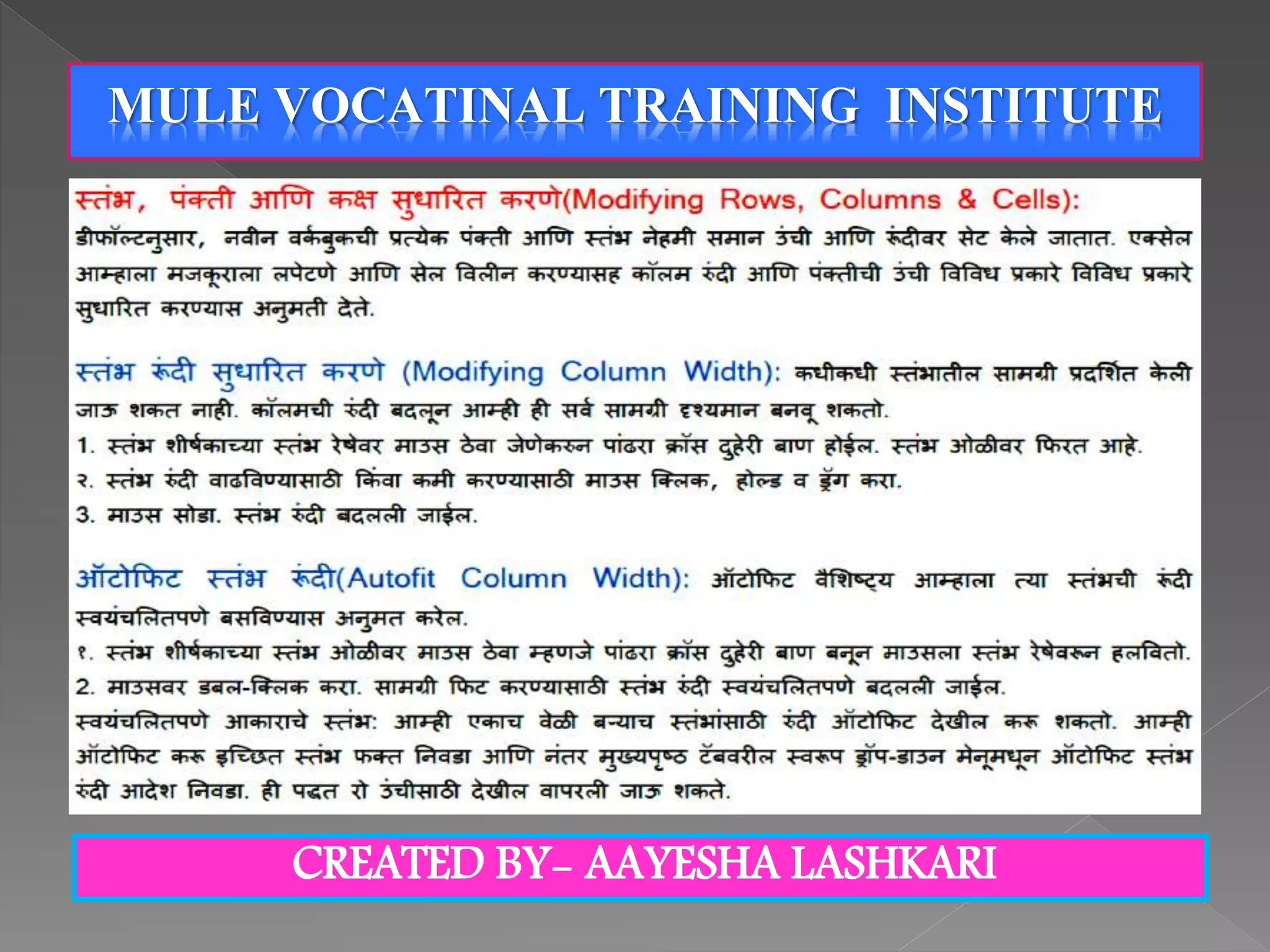 PPT BY AAYESHA LASHKARI | PPT