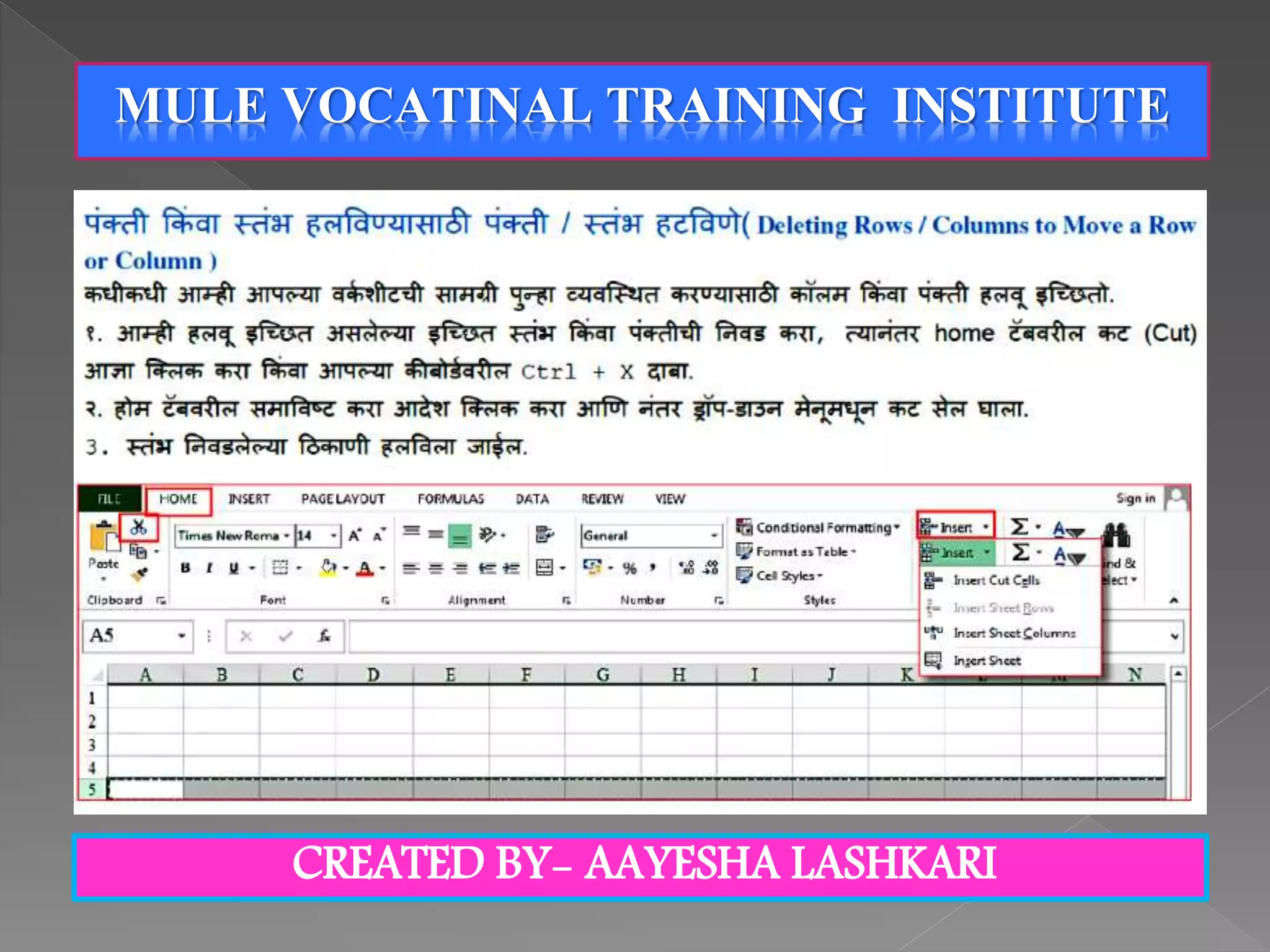 PPT BY AAYESHA LASHKARI | PPT