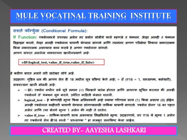 PPT BY AAYESHA LASHKARI | PPT