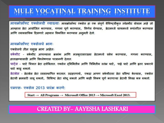 PPT BY AAYESHA LASHKARI | PPT