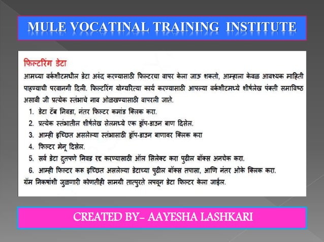 PPT BY AAYESHA LASHKARI | PPT