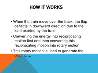 TRAIN WHEEL POWER GENERATION | PPTX