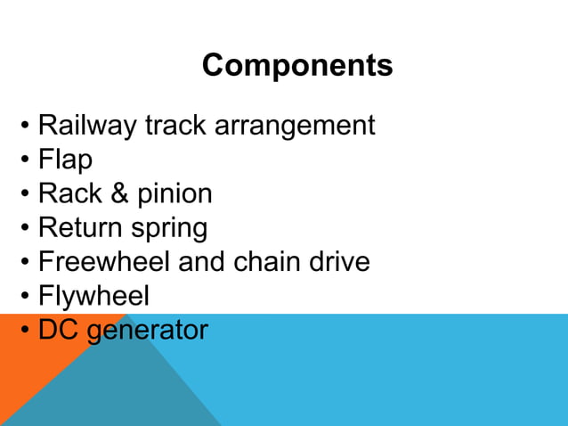 TRAIN WHEEL POWER GENERATION | PPTX | Track and Field | Sports