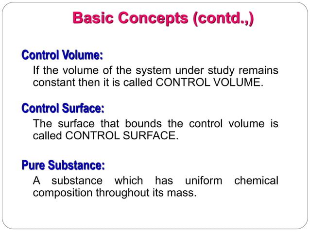 BASIC CONCEPTS OF THERMODYNAMICS | PPTX