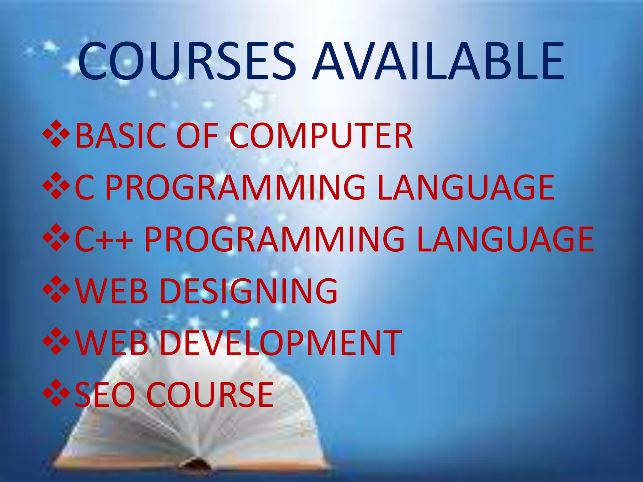 BEST COMPUTER COURSES !DESIGNED BY ANITA SHARMA | PPTX