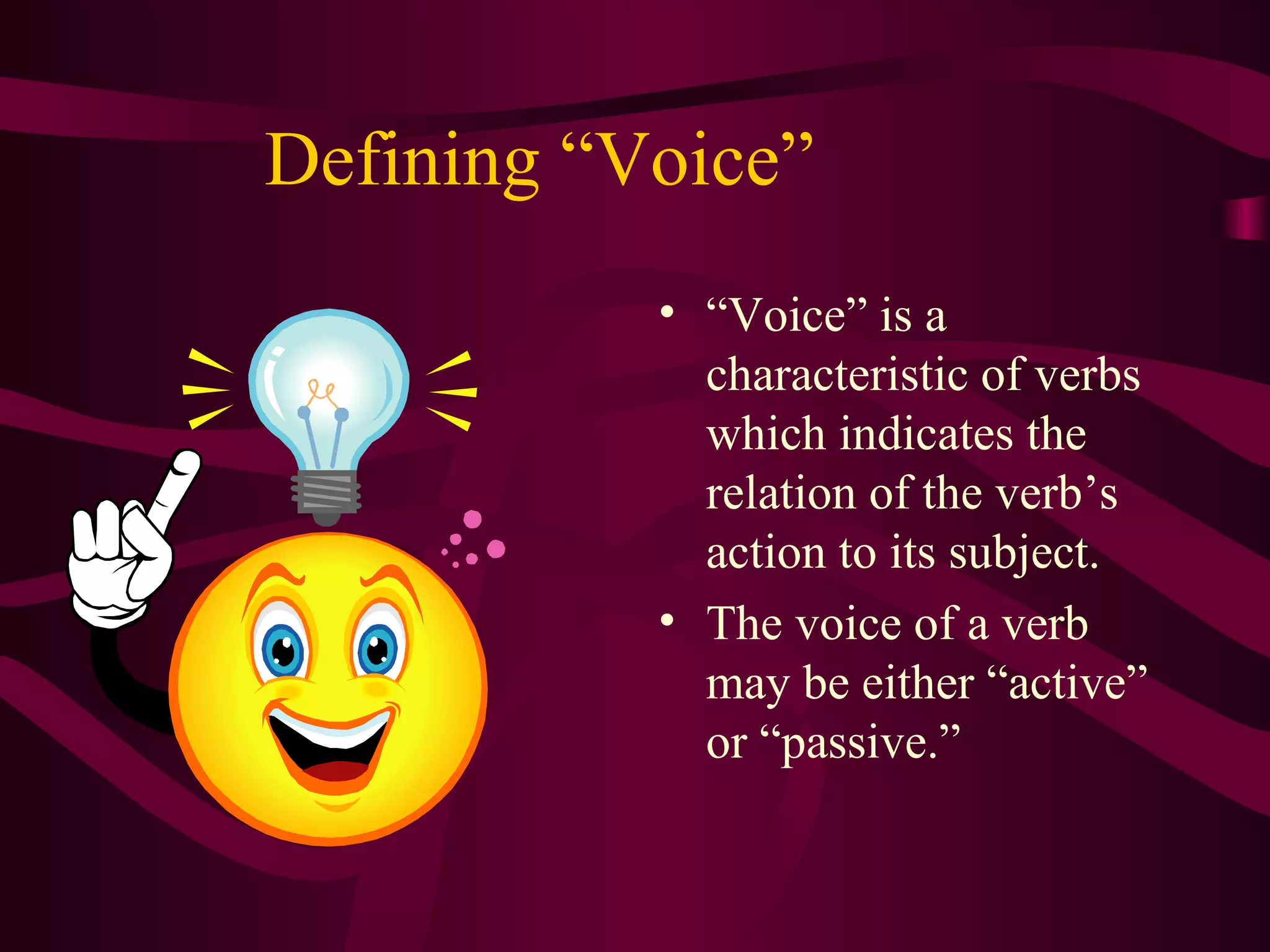 Active and Passive Voice --- Arman | PPT