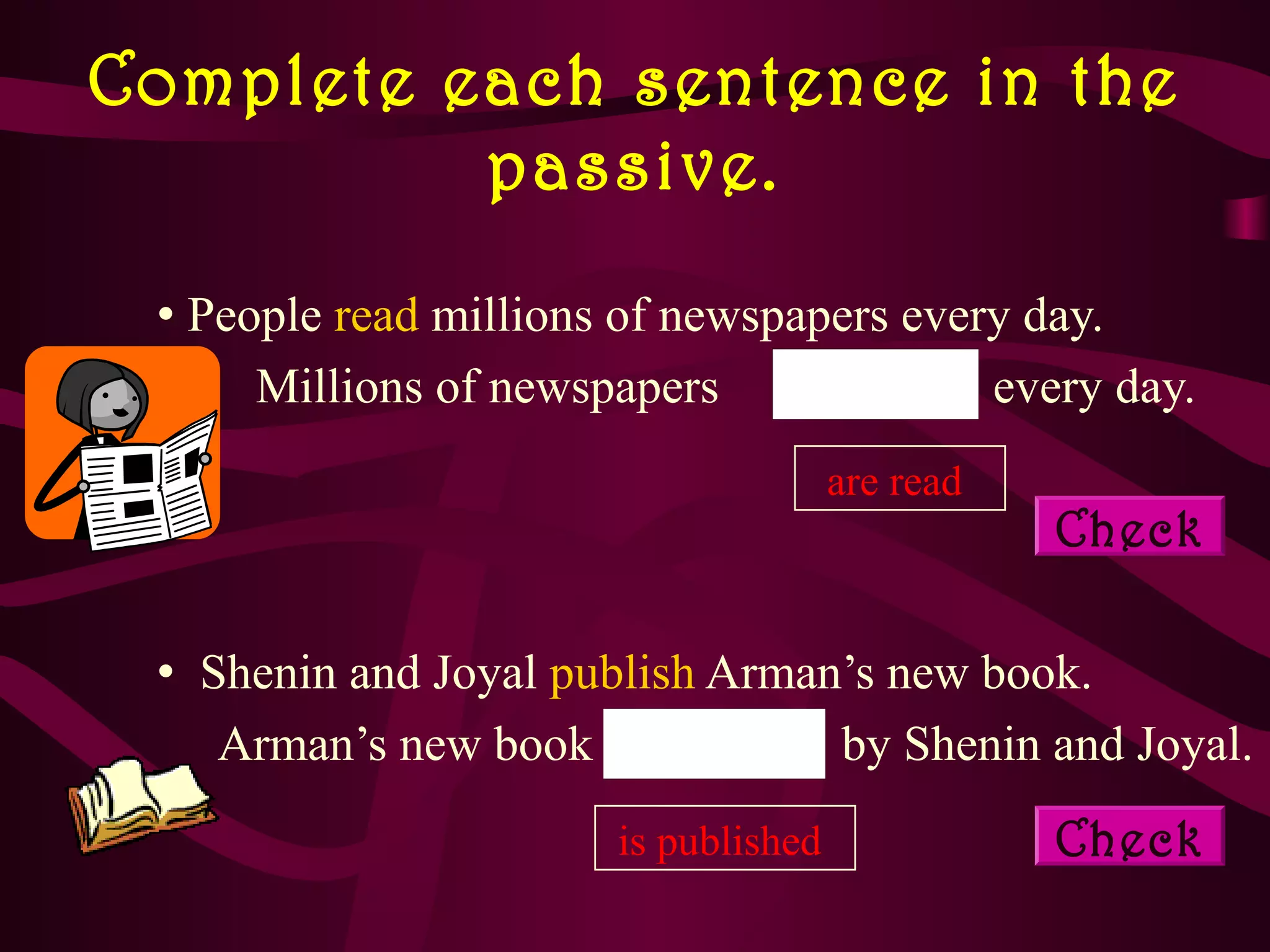 Active and Passive Voice --- Arman | PPT