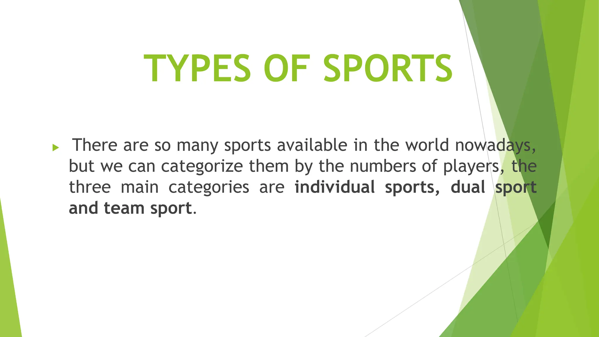 Sports and its types with advantages pptx | PPTX