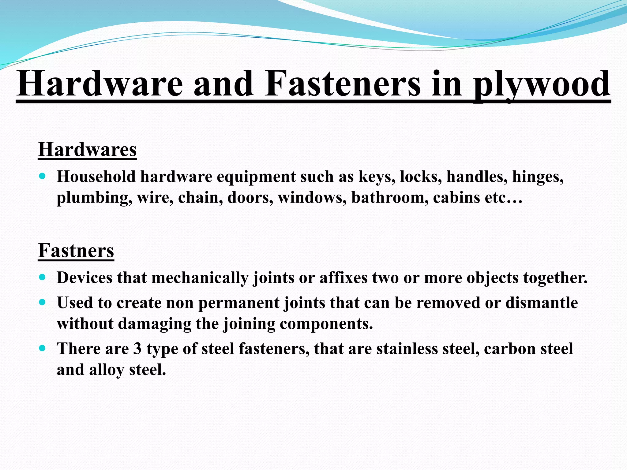 Properties of plywood formwork and study of other formwork materials | PPTX