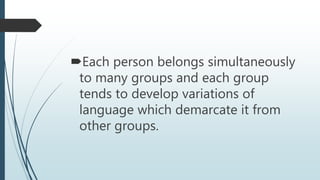 LANGUAGE AND IDENTITY | PPTX