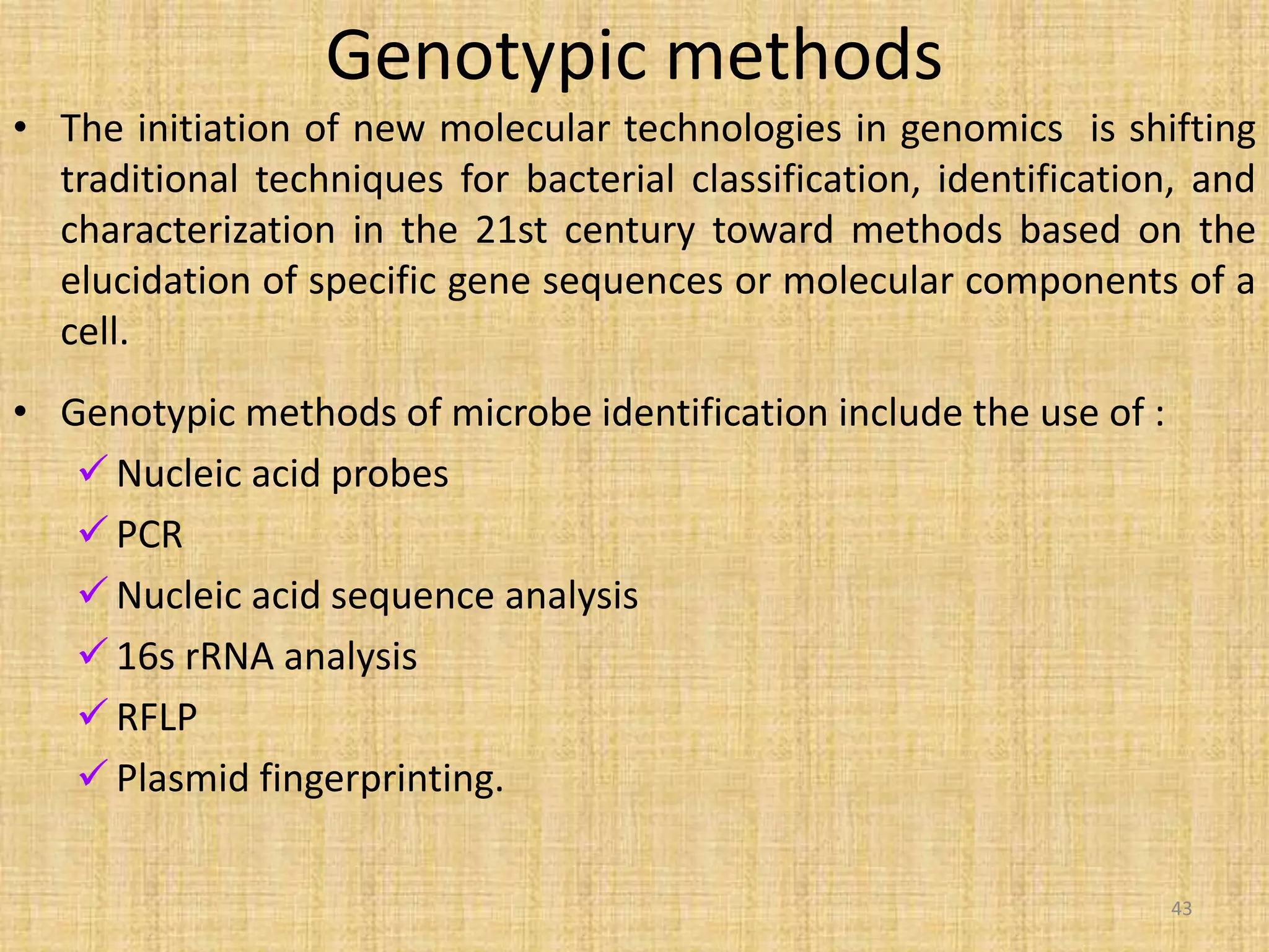 identification of bacteria | PPTX