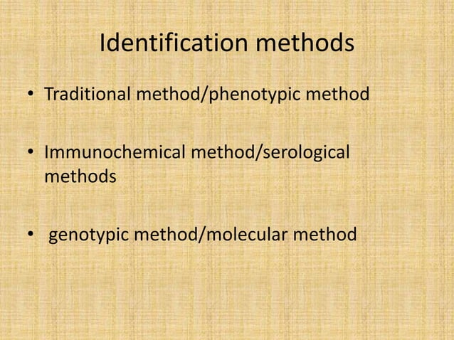identification of bacteria | PPTX | Infectious Diseases | Diseases and ...