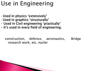 Ppt by s k singh application of maths in science and engg. | PPTX