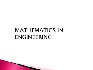 Ppt by s k singh application of maths in science and engg. | PPTX