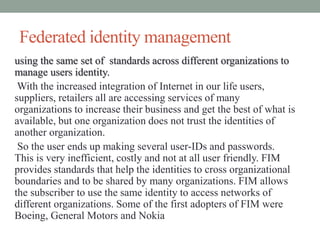Kerberos-PKI-Federated identity | PPT