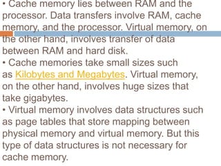 Ppt cache vs virtual memory without animation | PPT
