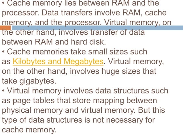 Ppt cache vs virtual memory without animation | PPT