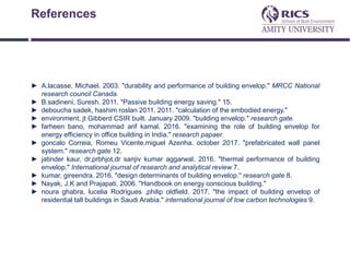 Study of different type of building envelop | PPT