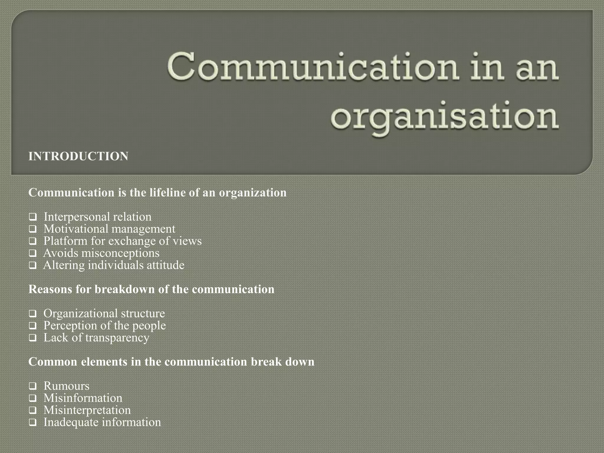 case study on communication breakdown at city hospital ppt | PPTX