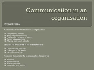 case study on communication breakdown at city hospital ppt | PPTX