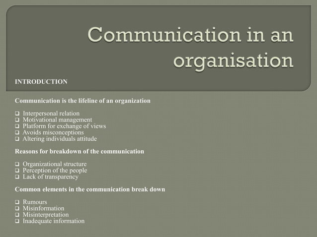 case study on communication breakdown at city hospital ppt | PPTX