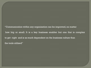 case study on communication breakdown at city hospital ppt | PPTX