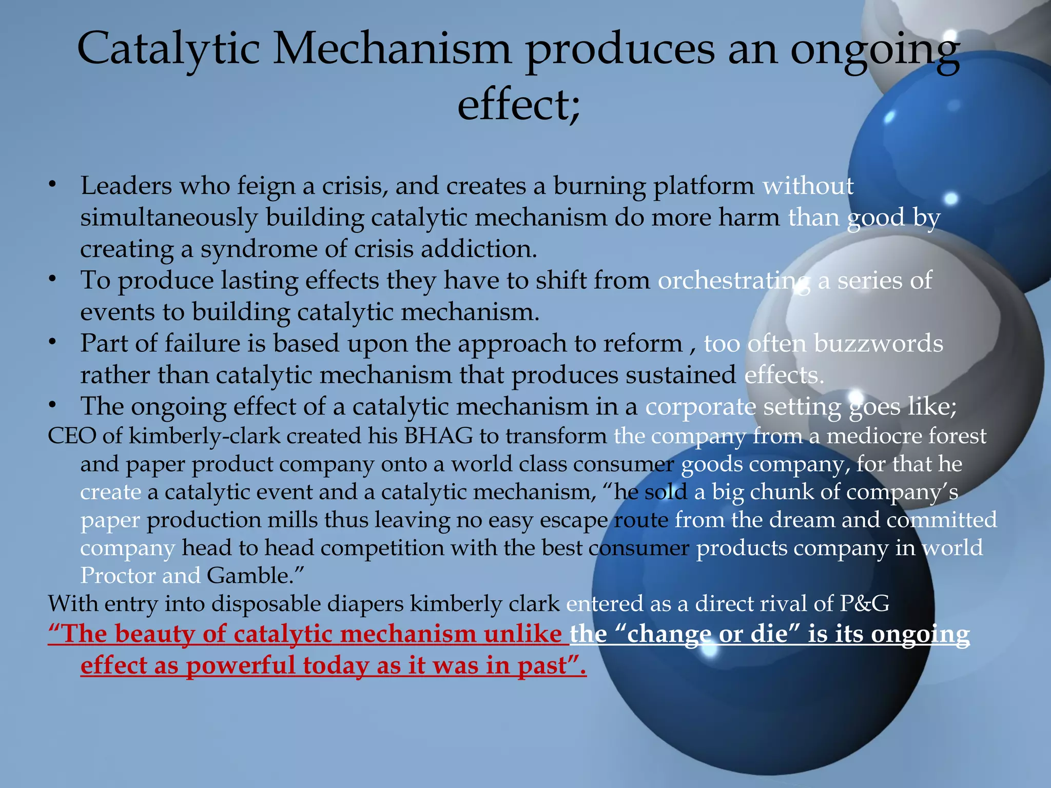 Catalytic mechanism_turninggoalsintoresults | PPT