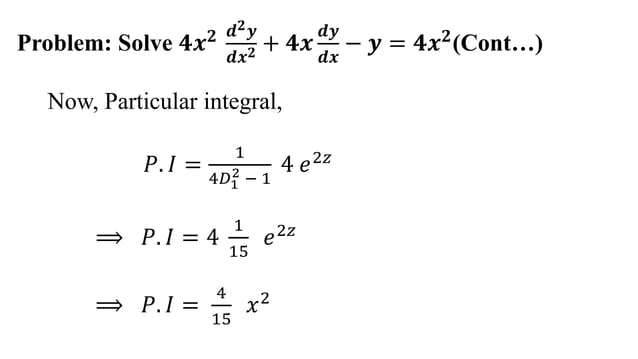 Cauchy Euler De Pptx
