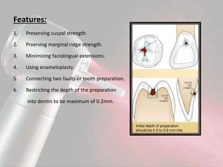 steps of cavity preparation for class 1 | PPTX