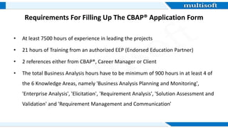 Tips To Fill Up The CBAP® Form | PPTX