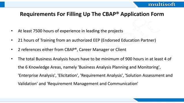 Tips To Fill Up The CBAP® Form | PPTX