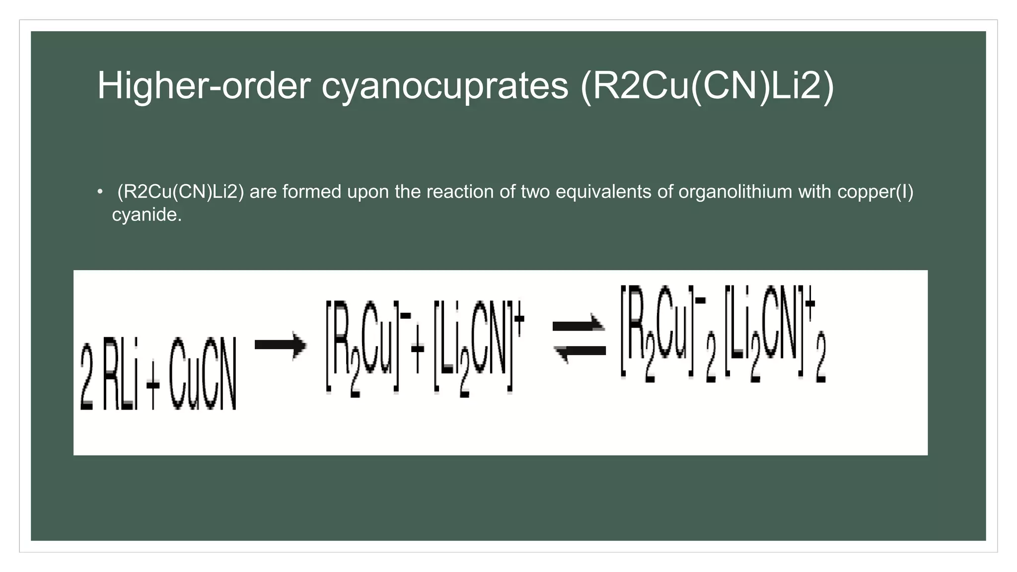 synthesis of organocopper reagents | PPTX