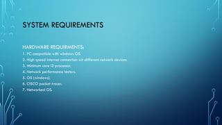 Configuration of large networks using static & Dynamic routing by cisco ...