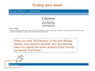 CDA Exam tutorial | PPTX