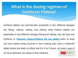 Order Sildenafil Citrate Cenforce 100mg Tablets for Erectile Dysfunction | PPTX