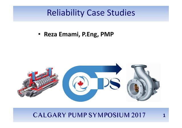 PPT Centrifugal Pumps Reliability Case Studies.pdf | Chemistry | Science