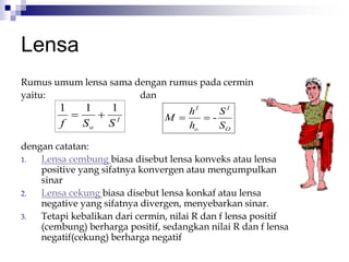 ppt materi cermin dan lensa kelas 8 semester 2.ppt