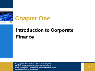 Introduction to Corporate Finance | PPT | Business Accounting & Finance ...